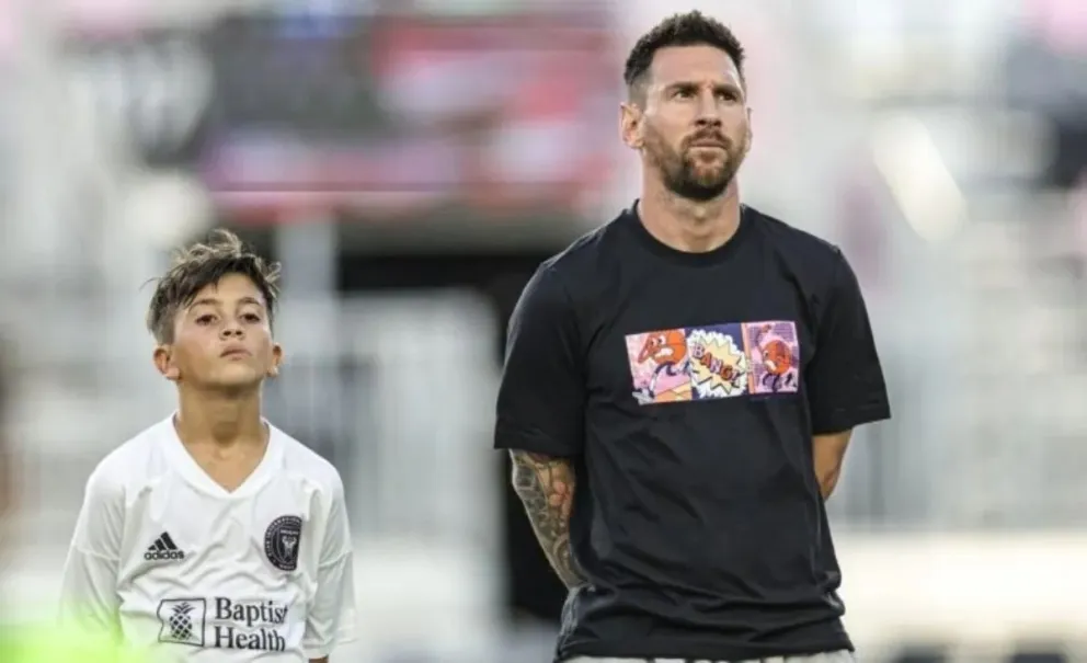 Lionel Messi visitó el predio de Newell's antes del debut de su hijo en ...