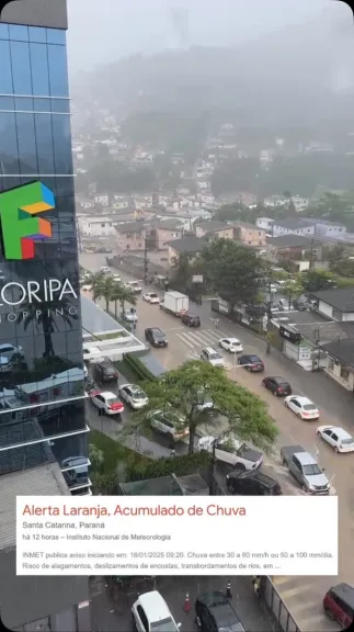 Fuertes lluvias generan caos en Camboriú y Florianópolis | NoticiasNQN