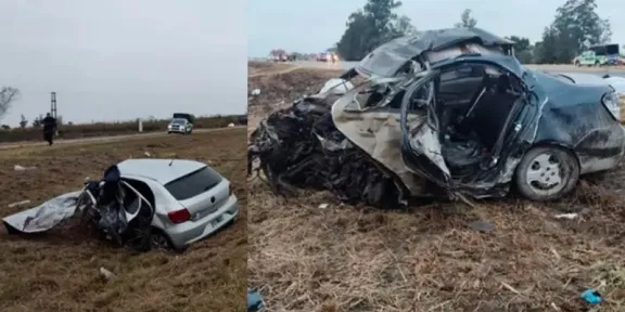 Volvían de un velorio y murieron en un choque frontal con un auto que iba de contramano ...
